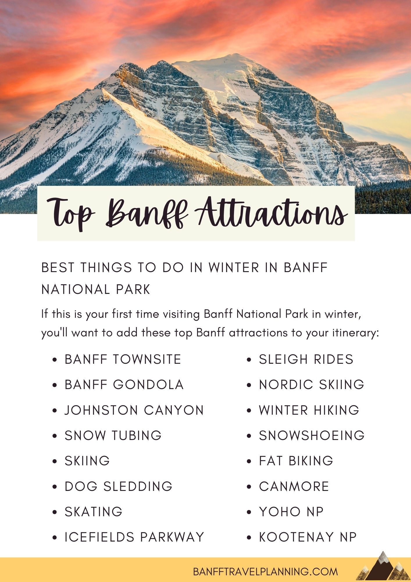 Banff Winter Travel Guide - Banff Travel Planning & Itineraries